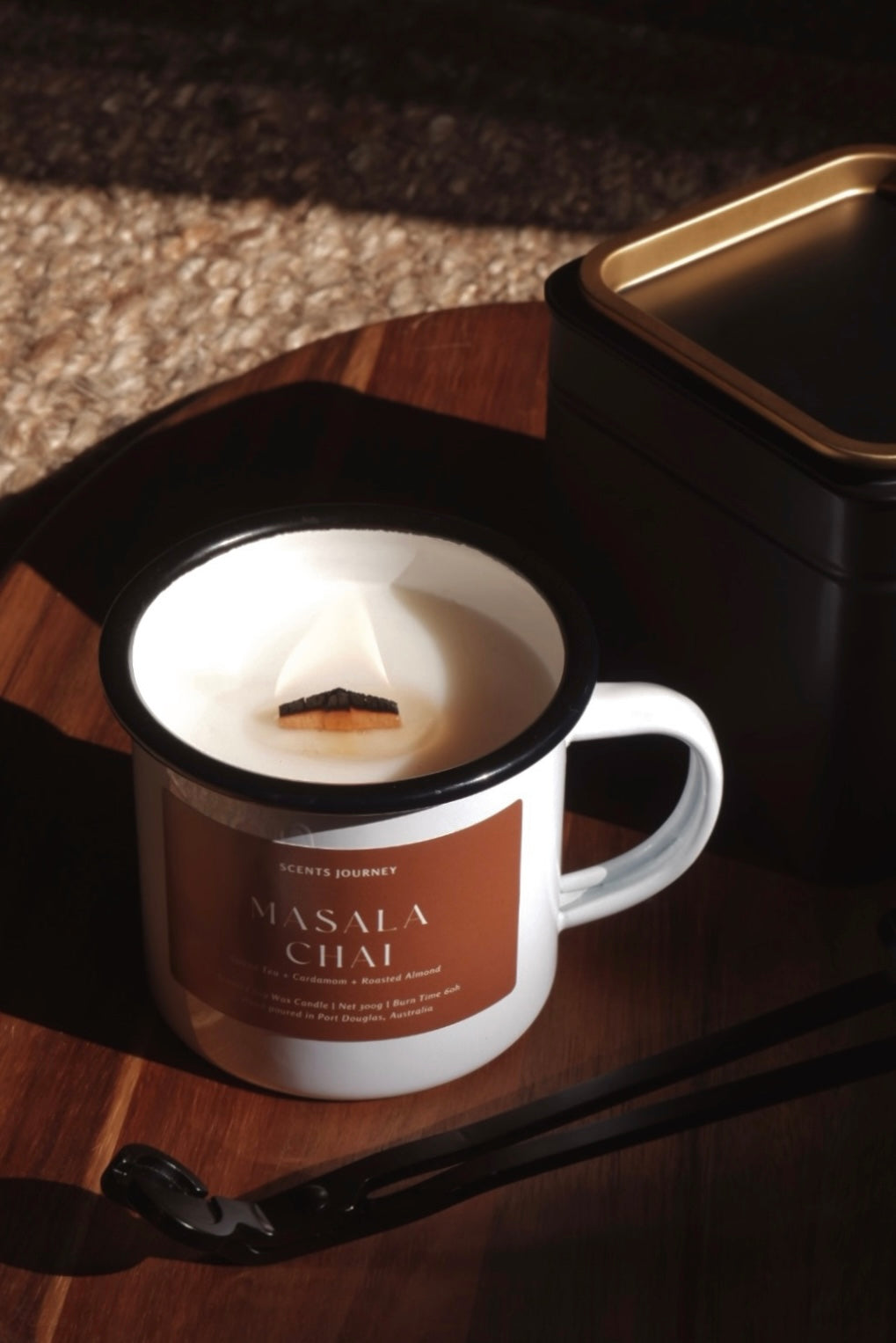 Masala Chai Candle | Spiced Tea + Cardamom + Roasted Almond – Scents ...